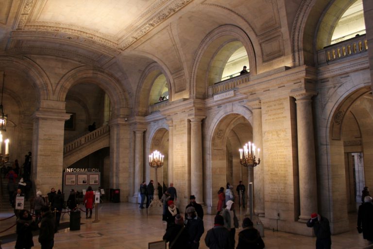 Astor Hall, New York Public Library, New York City - Lost New England