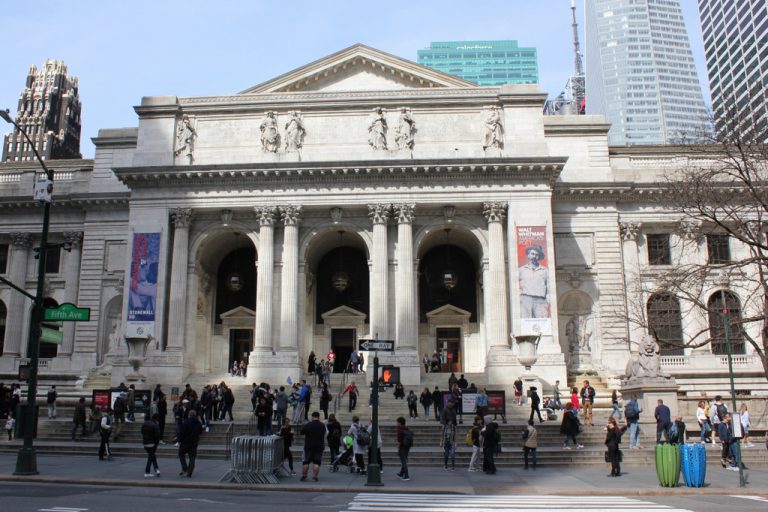 New York Public Library Main Entrance, New York City - Lost New England