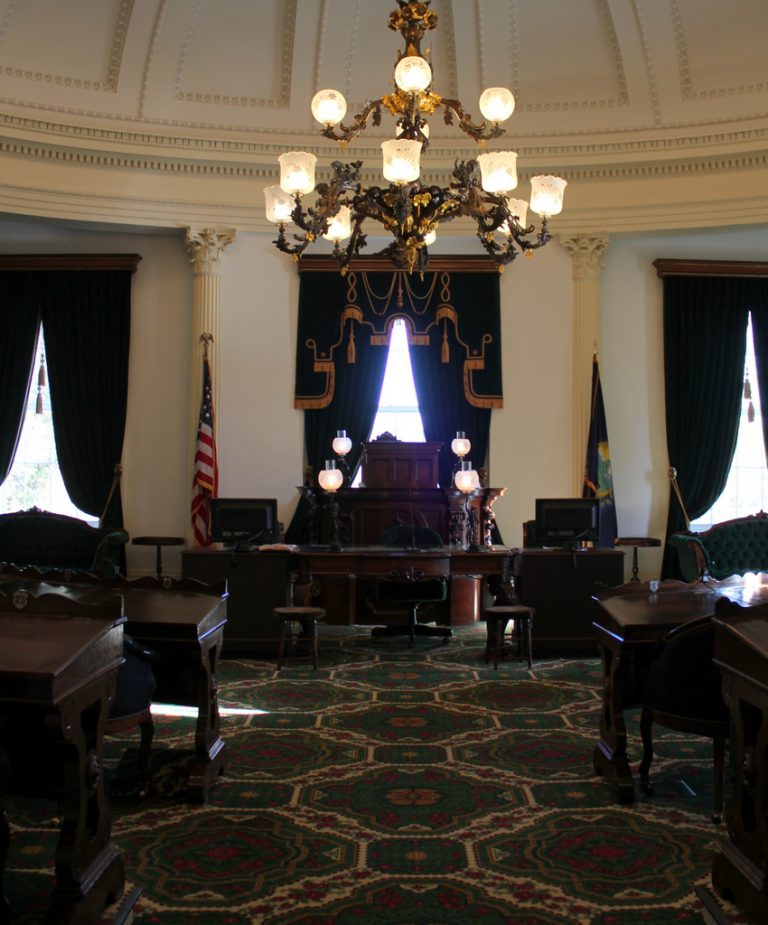 Senate Chamber, Montpelier, Vermont - Lost New England